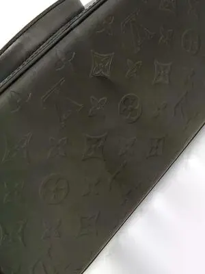 LOUIS VUITTON Monogram Mat Leather Stockton Tote Bag - Black