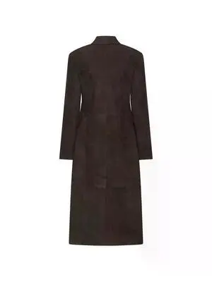 ROTATE BY BIRGER CHRISTENSEN Double-breasted Suede Coat