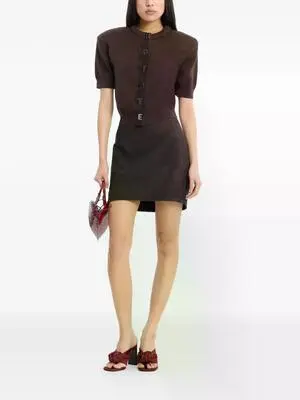 ROTATE BY BIRGER CHRISTENSEN Suede Mini Skirt