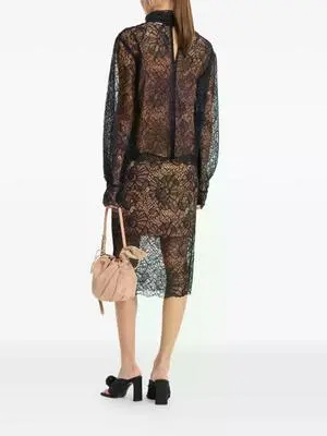 ROTATE BY BIRGER CHRISTENSEN Lace Pencil Skirt