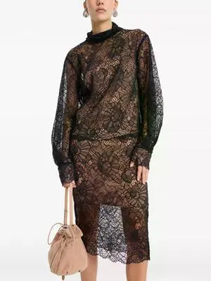 ROTATE BY BIRGER CHRISTENSEN Lace Pencil Skirt