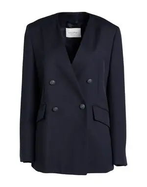 BALLANTYNE Midnight Polyester And Virgin Wool Double-breasted Blazer
