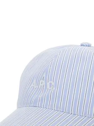 A.p.c. Charlie Striped Cotton Baseball Cap - Multicolor