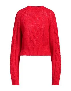TWINSET Cable-knit Mohair & Wool Blend Sweater - Red