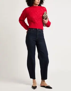 TWINSET Cable-knit Mohair & Wool Blend Sweater