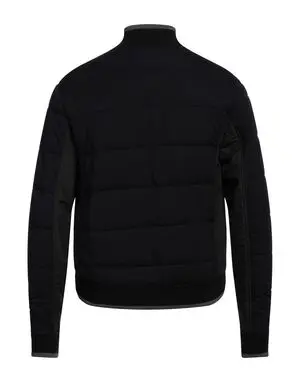 MOORER Quilted Bomber Jacket With Stand Collar - Black