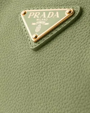 Prada Re-edition 2005 Mini Bag In Nubuck And Saffiano Leather - Agave