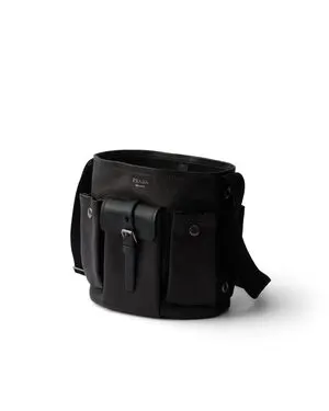 Prada Route Leather Mini Bucket Bag
