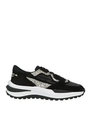 TOSCA BLU Leather And Textile Fiber Low-top Sneakers - Black