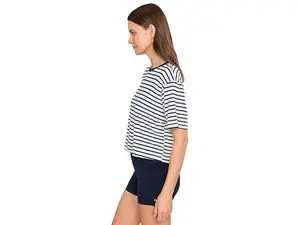 Splits59 Oversized Striped Jersey Tee - Gray