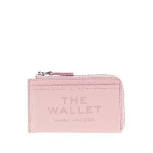 Marc Jacobs Grained Leather Zip Wallet - Pink