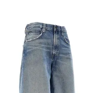 AGOLDE Lantern Wide Leg Jeans In Medium Indigo