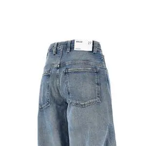 AGOLDE Lantern Wide Leg Jeans In Medium Indigo