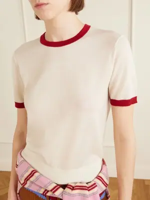 Guest In Residence Airy Ringer Cashmere T-shirt