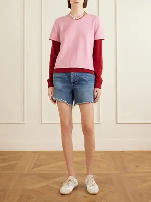Guest In Residence Layered Cotton, Cashmere And Silk-blend Shirt
