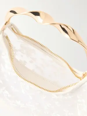 Simkhai Nixi Twist Embroidered Mini Bag - Neutrals