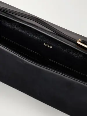 Simkhai River East-west Moto Leather Clutch Bag - Black