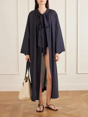 LES VACANCES D’IRINA Liquid Summer Cotton-voile Kaftan