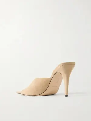 CHRISTEN Edge 95 Suede Stiletto Sandals