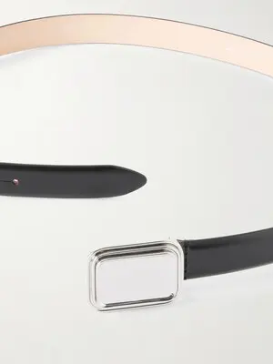 DEHANCHE Cendrine Leather Belt With Silver-tone Buckle