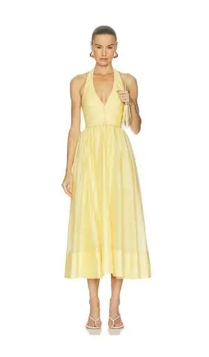 CAMILA COELHO Lino Midi Dress - Maize
