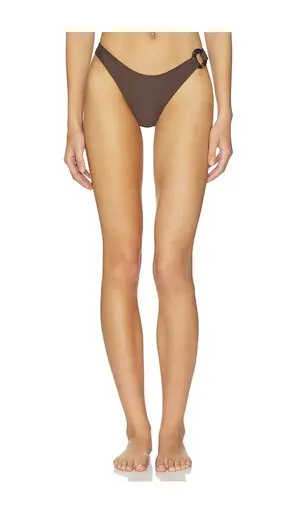 Faithfull The Brand Sierra Bikini Bottom In Brown - Cedar
