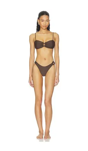 Faithfull The Brand Sierra Bikini Bottom In Brown