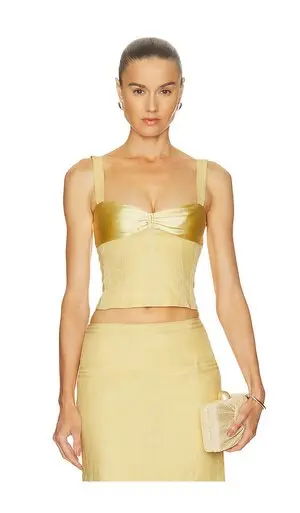 CAMILA COELHO Cassia Top - Yellow