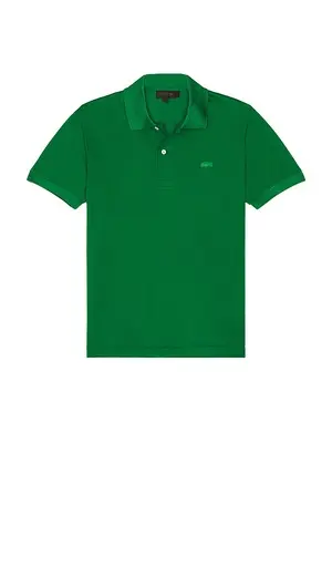 Lacoste Classic Fit Silk Pique Polo Shirt In Green - Roquette