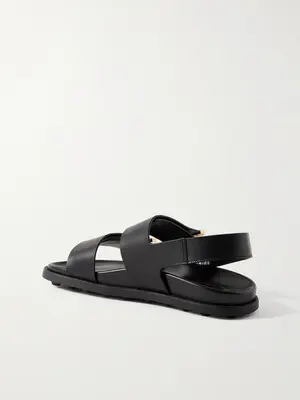 TOD'S Embellished Leather Sandals