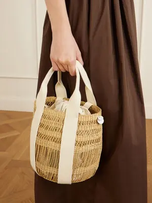 Muuñ Mixy Raffia Bucket Bag