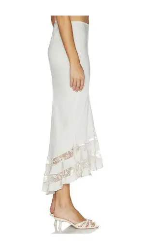 Free People Long Lost Lover Slip Skirt