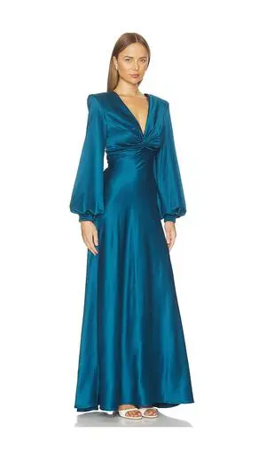 ZHIVAGO Long Sleeve Gown - Teal