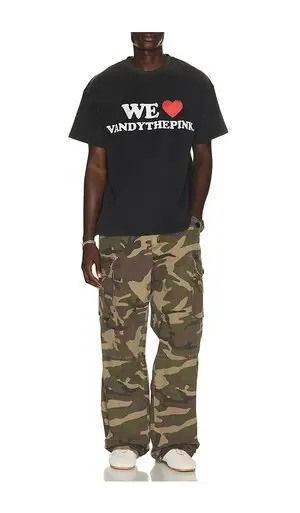 VANDYTHEPINK We Love Vtp Tee In Black