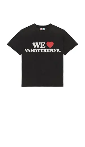 VANDYTHEPINK We Love Vtp Tee In Black