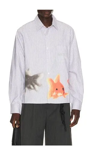 VANDYTHEPINK Goldfish Button Down Shirt - Grey