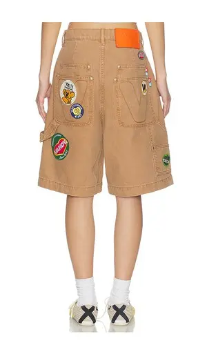 VANDYTHEPINK Patched Canvas Carpenter Shorts