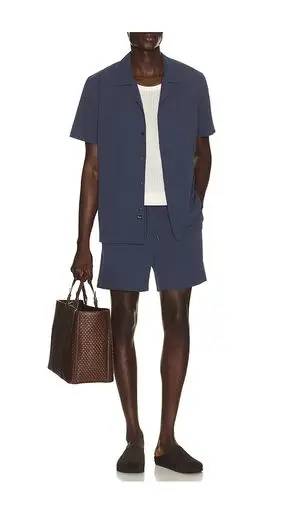 Rails Amalfi Short Sleeve Shirt In Blue