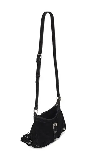 PETIT MOMENTS Montana Suede Fringe Shoulder Bag