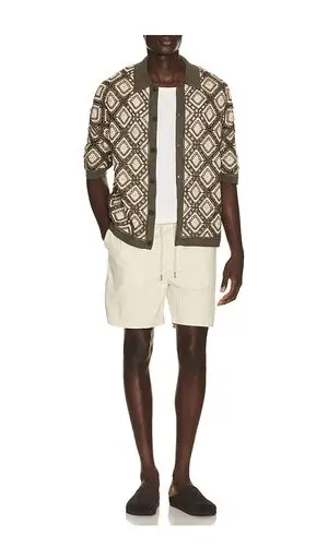 Faherty Brand Essential Drawstring Short - Stone