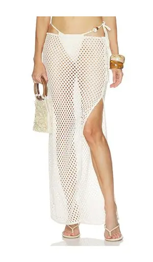 CAMILA COELHO Krina Maxi Skirt - Ivory