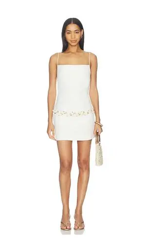 YELLOW THE LABEL Shell Mini Dress - Ivory