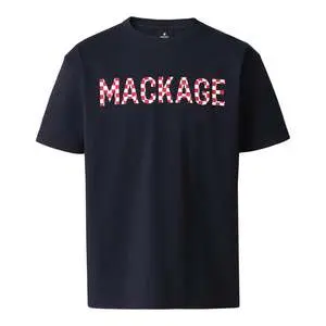 Mackage Tee-pcr Tee-shirt With Silicone Logo - Navy-multi
