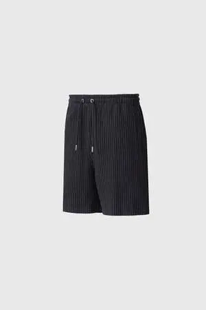 Mackage Zander-k Striped Drawstring Shorts - Navy-cream