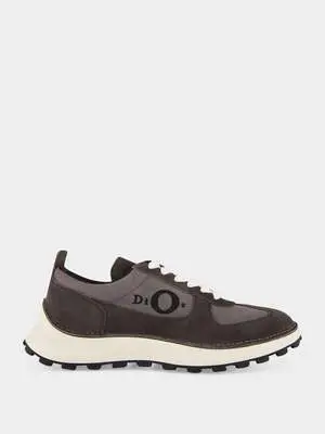 Dior Squash Suede And Nylon Sneakers - Grey