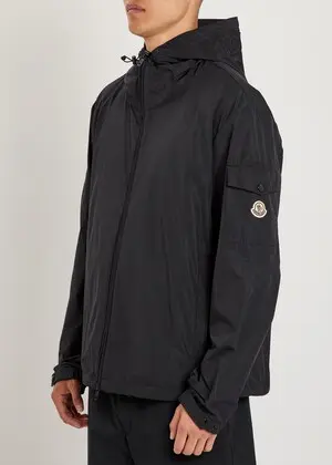 Moncler Sassiere Hooded Shell Jacket - Black