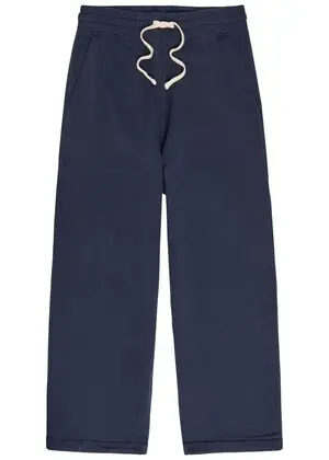 PICANTE Everyday Wide-leg Cotton Sweatpants - Navy