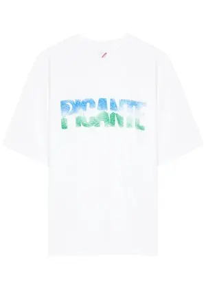 PICANTE Peace Printed Cotton T-shirt - White