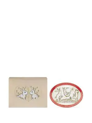 Shanghai Tang X Long Di Rabbit Oval Plate