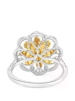 HYT JEWELRY Floral Diamond Band Ring